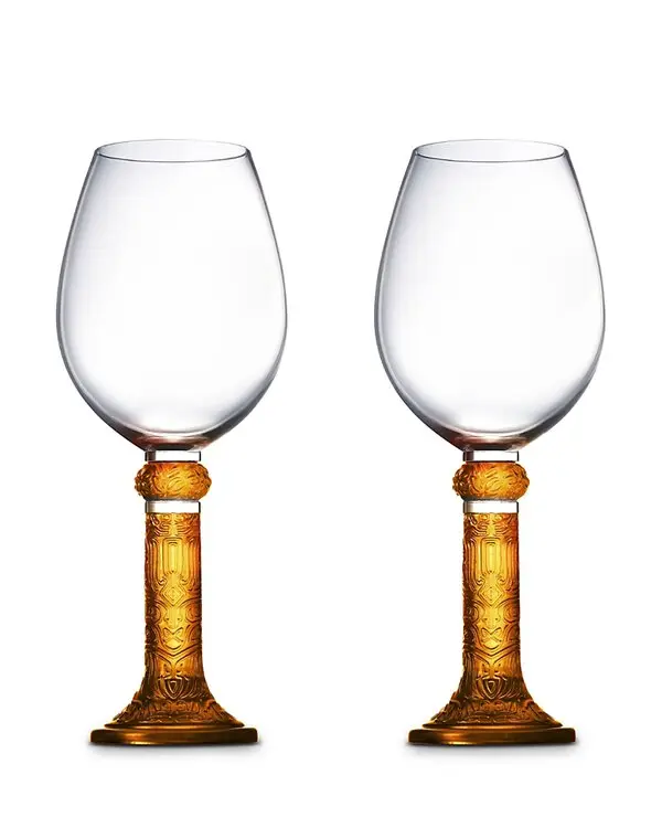 LIULI Moon Shadows Glass, Set Of 2 - Amber