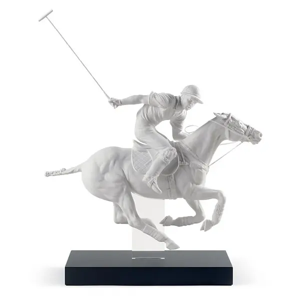 LLADRO Polo Player Sculpture - Multi