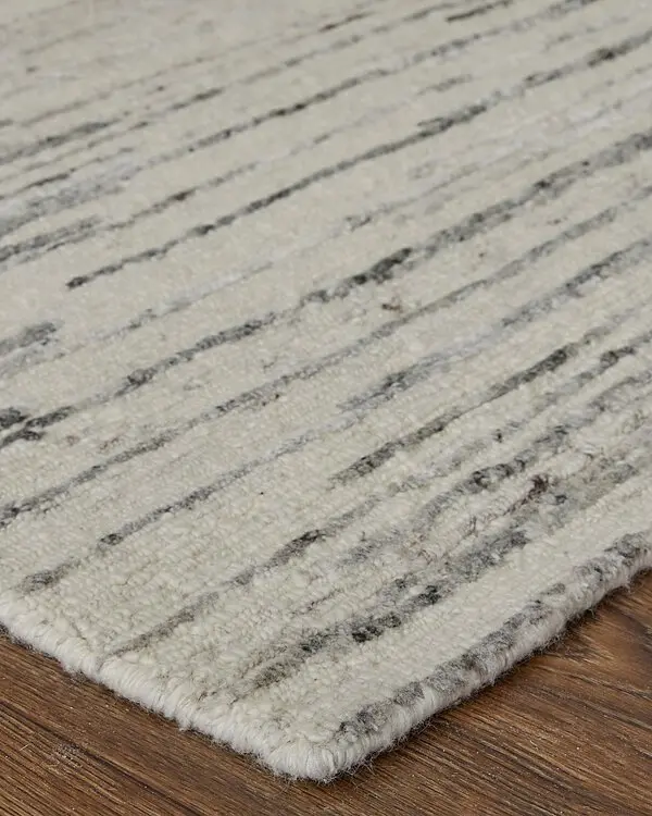 FEIZY Brighton Bri69chf Area Rug, 3' X 5 - Ivory/gray