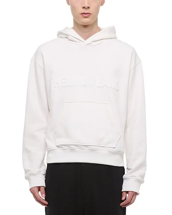 Helmut Lang Embossed Studio Hoodie - White