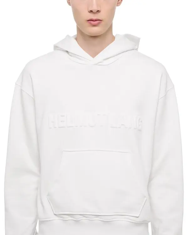 Helmut Lang Embossed Studio Hoodie - White