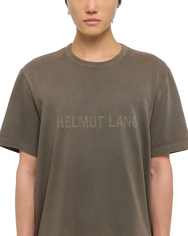 Helmut Lang Lazer Short Sleeve Logo Tee - Moss
