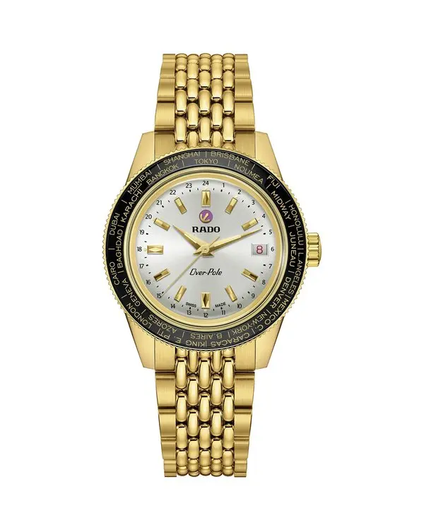 RADO Captain Cook Overpole Watch, 39mm - Silver/gold