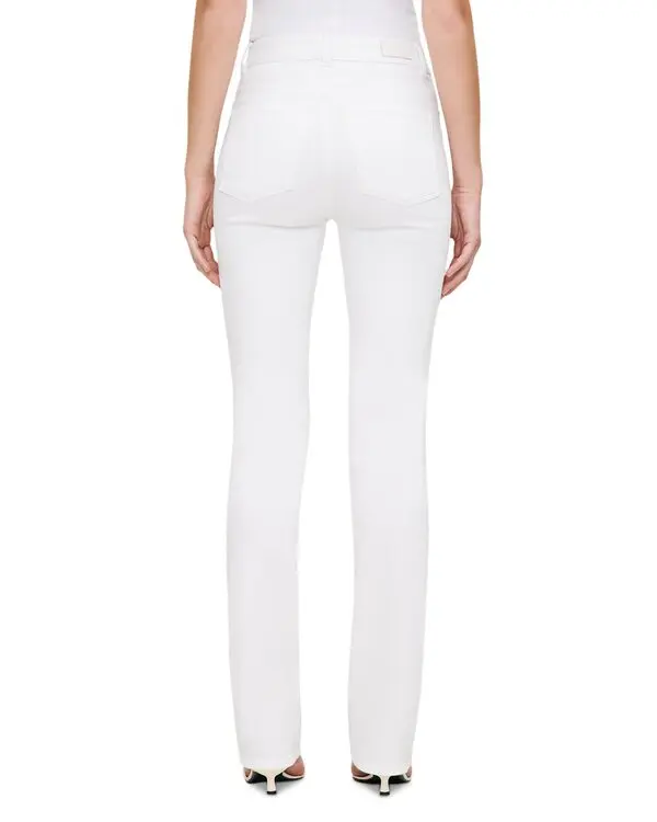 DL1961 Halle Straight High-rise Instasculpt Jeans - White