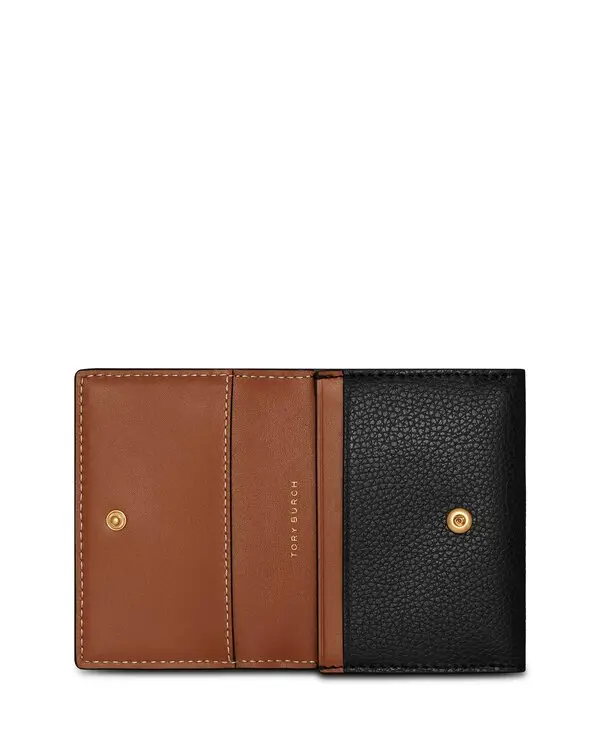 Tory Burch Robinson Leather Business Card Case