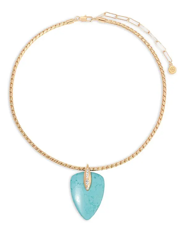 Ettika Solstice Pendant Choker Necklace - Turquoise