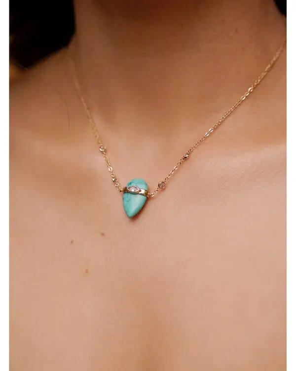 Ettika Solstice & Cubic Zirconia Pendant Necklace