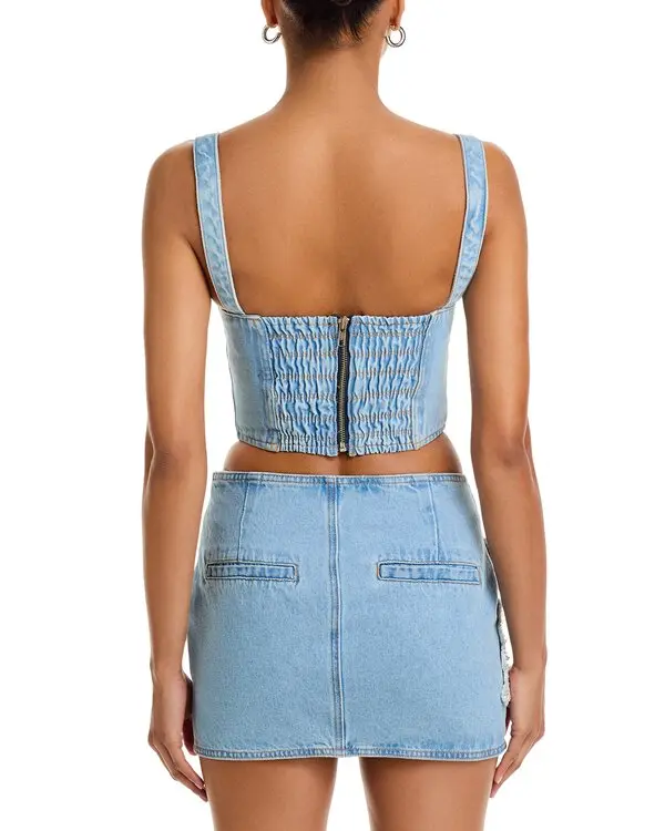 PatBO Camila Coelho Denim Top