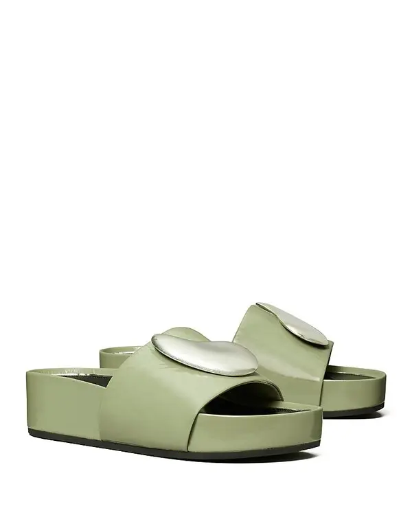 Tory Burch Patos Platform Sandals - Light Jade