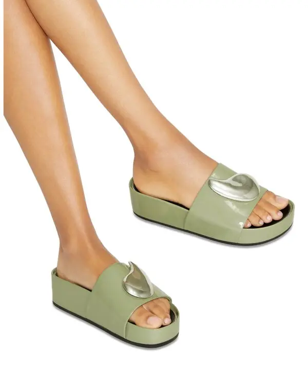 Tory Burch Patos Platform Sandals - Light Jade