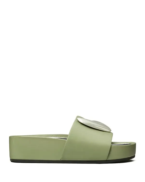 Tory Burch Patos Platform Sandals - Light Jade