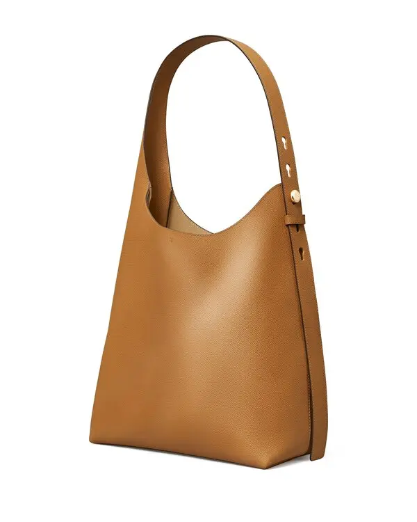 Tory Burch Romy Leather Hobo Bag - Tiramisu Leather