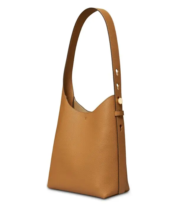 Tory Burch Romy Small Leather Hobo Bag - Tiramisu
