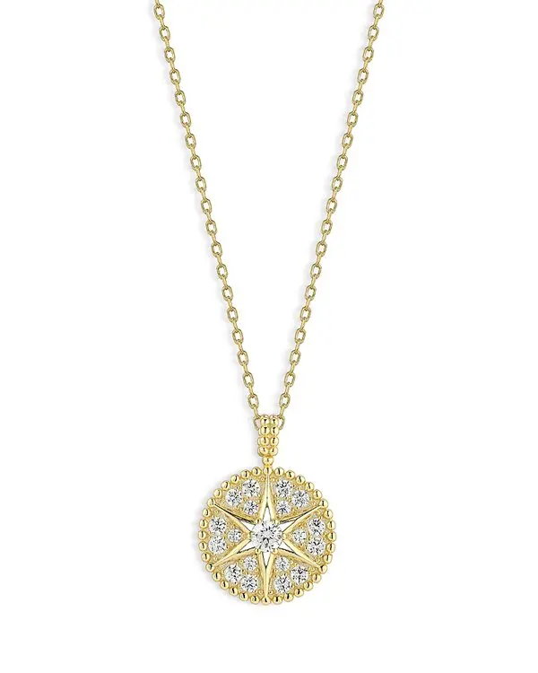 Aqua Star Medallion Chain Necklace - Gold