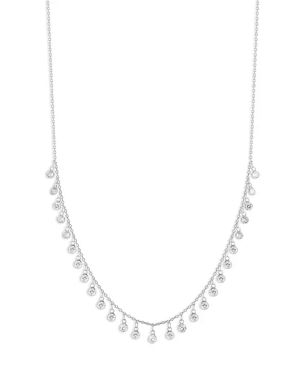 Aqua Charm Necklace In Sterling Or Plated Sterling - Silver