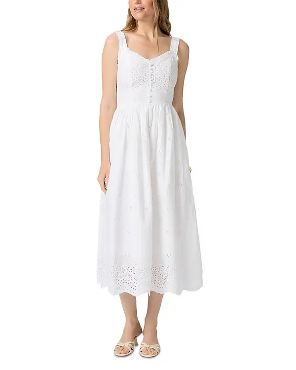 Paige Riesling Eyelet Midi Dress
