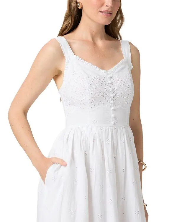 Paige Riesling Eyelet Midi Dress