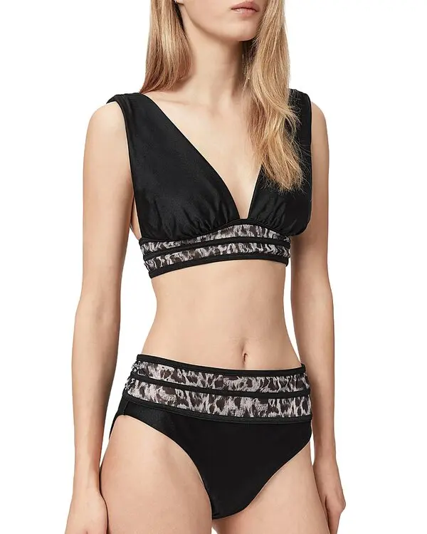 ALLSAINTS Xalia Bikini Bottom - Black/grey