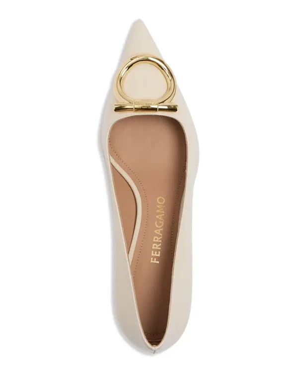 FERRAGAMO Lara Gancini Pumps - Mascarpone