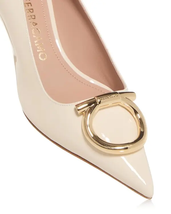 FERRAGAMO Lara Gancini Pumps - Mascarpone