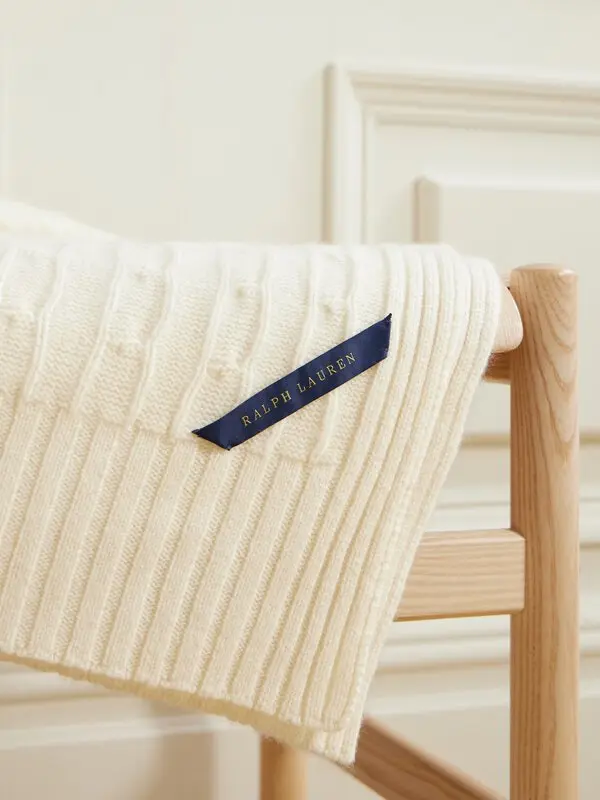 Ralph Lauren Cable-knit Cashmere Blanket