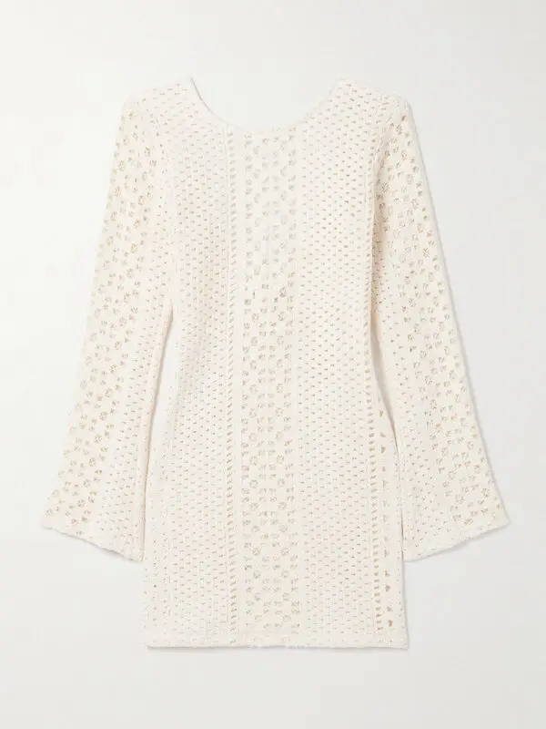 SARA CRISTINA Gala Crocheted Mini Dress