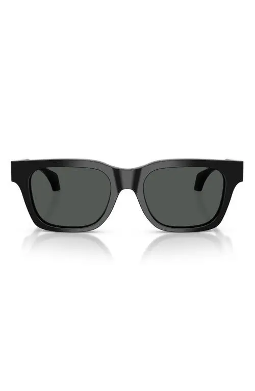 Versace 52mm Square Sunglasses - Black/dark Grey