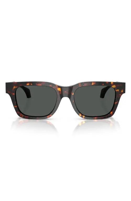 Versace 52mm Square Sunglasses - Havana/dark Grey