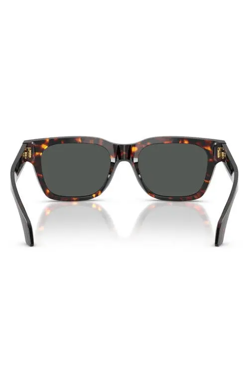 Versace 52mm Square Sunglasses - Havana/dark Grey