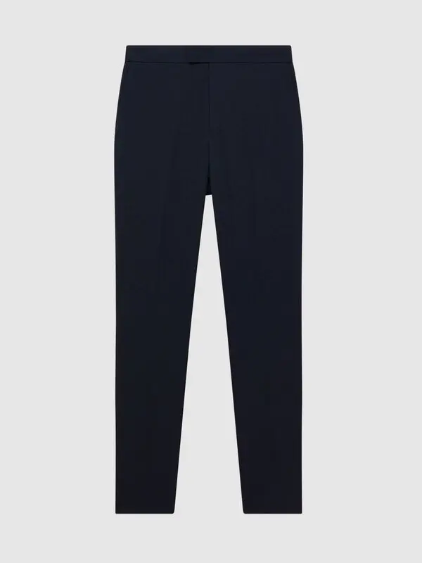 REISS Slim-fit Drawstring Trousers - Navy