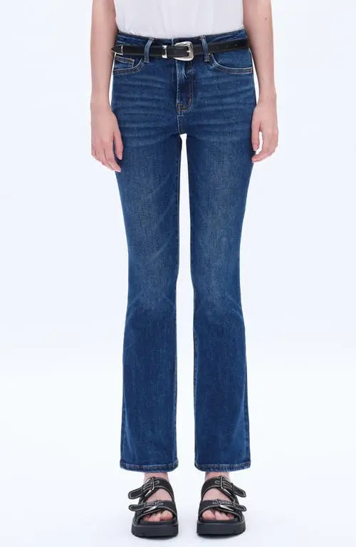 BAYEAS High-waist Bootcut Jeans - Deep Sea