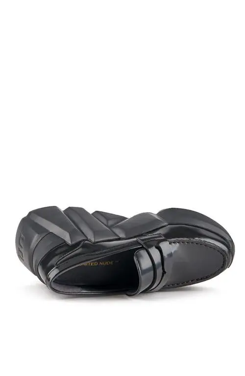 United Nude Space Kick Loafer - Black