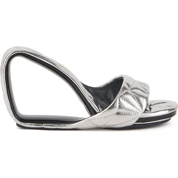 United Nude Mobius Hi Puffy Sandals - Silver Puffy