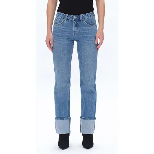 BAYEAS Deep Cuff Straight Jeans