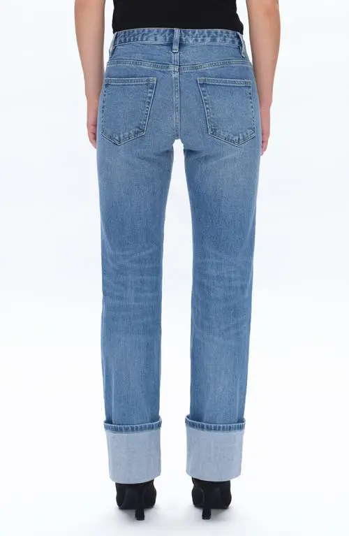 BAYEAS Deep Cuff Straight Jeans