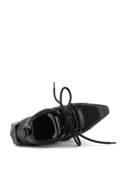 United Nude Gem Sporty Hi Heel Sneakers - Black