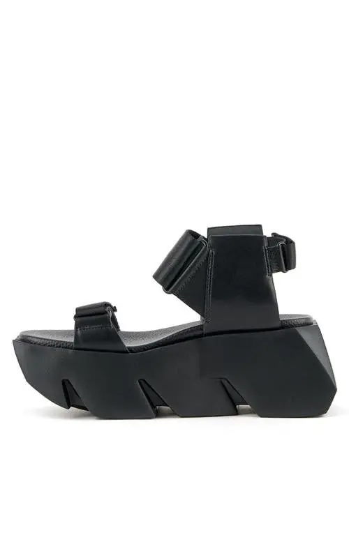 United Nude Bull Run Flatform Sandals - Black