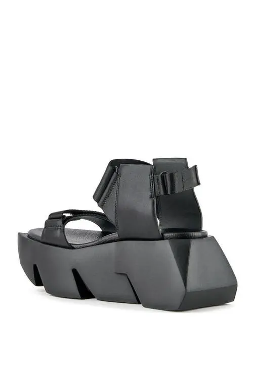 United Nude Bull Run Flatform Sandals - Black