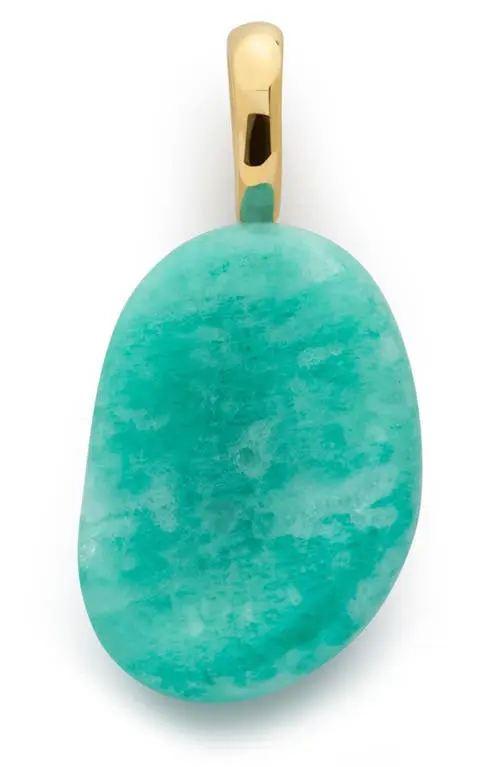 Monica Vinader Aria Amazonite Pendant Charm - 18k Gold Vermeil /amazonite