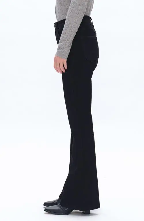 BAYEAS High Waist Flare Jeans - Solid Black