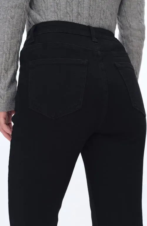 BAYEAS High Waist Flare Jeans - Solid Black
