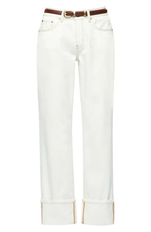 BAYEAS Michelle Deep Cuff Straight Jeans