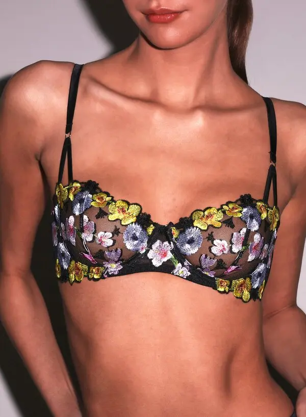 FLEUR DU MAL Eden Balconette Bra - Multi