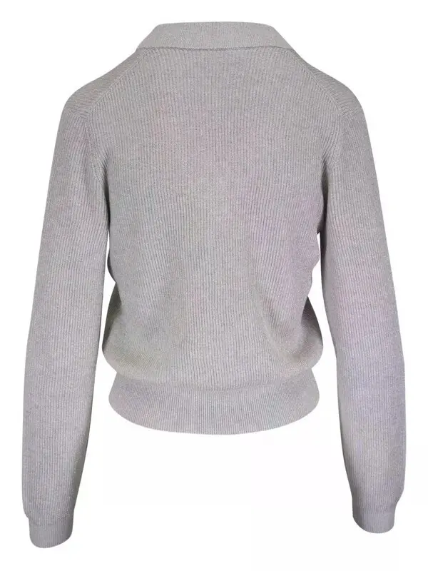 Brunello Cucinelli V-neck Cropped Sweater