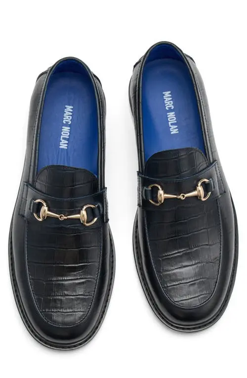 MARC NOLAN Boardwalk Bit Loafer - Navy