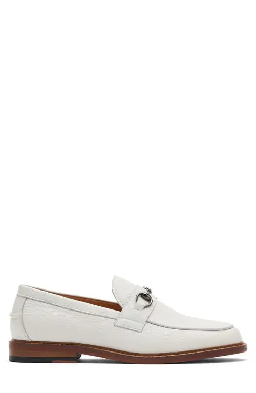MARC NOLAN Boardwalk Bit Loafer - White Pebble