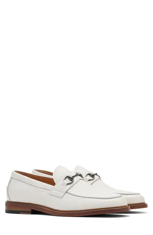 MARC NOLAN Boardwalk Bit Loafer - White Pebble