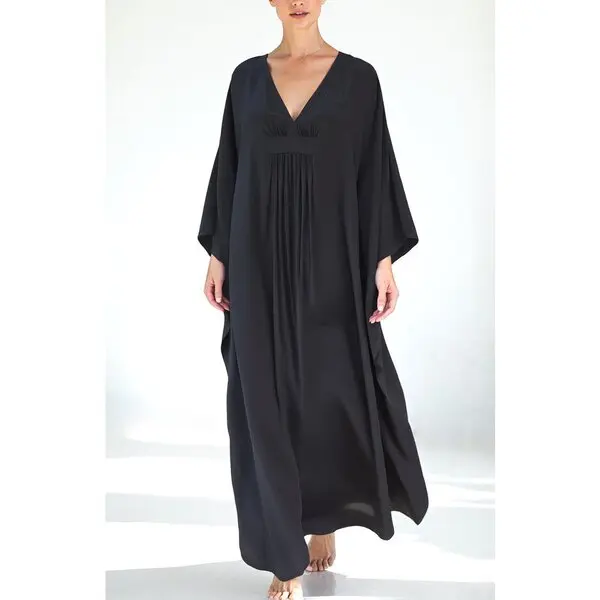 OCEAN+MAIN Olivia Silk Caftan