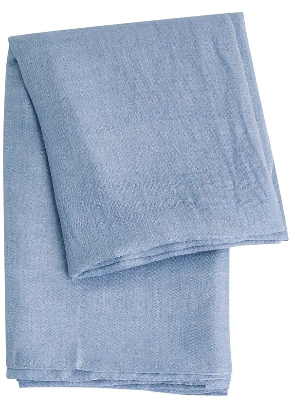 Denis Colomb Georgia Silk Scarf - Light Blue