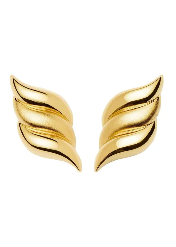 MISSOMA Savi Signature Oversized Stud Earrings - Gold